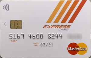 Bankkarte: MasterCard Debit - Bank of Georgia - Express Card (Bank Of ...