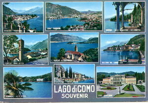 Postcard: Lago di Como "Souvenir" (Italy(_ Lake Como) Col:IT-017049,PC:30