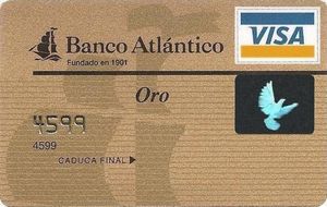 Bank Card: Banco Atlántico Oro (BANCO Atlántico, SpainCol:ES-VI-0330