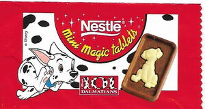 Envoltorio de chocolate: Nestlé Mini Magic Tablets 101 dalmatians ...