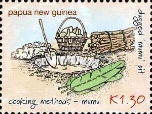 Stamp: Mumu pit (Papua New Guinea(Cooking Methods) Mi:PG 1942,WAD:PG083 ...