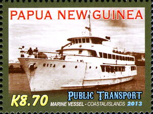 Stamp: Marine Vessel Rita - Coastal Islands (Papua New Guinea(Public ...