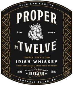 Drink Label: Proper No. Twelve Éire Born (JC Master Distribution Ltd ...