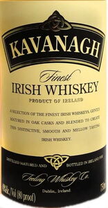 Drink Label: Kavanagh Finest Irish (Teeling Whiskey Co., IrelandCol:IE ...