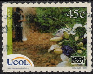Stamp: Adam Cowan Artwork (New Zealand: Private Post Offices(New ...