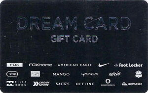 Gift Card: Dream Card (Dream Card, Israel(Black with Dream lable) Col:ISR-Dream Card-1919