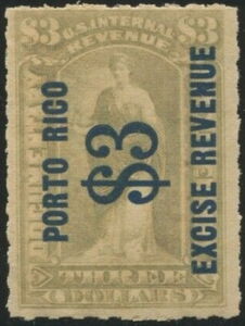 Stamp: Commerce (Puerto Rico: Revenue Stamps(Excise Revenue) Sn:PR R6 ...
