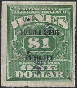 Stamp: Numeral (Puerto Rico: Revenue Stamps(Rectified Spirits) Sn:PR RE32 📮