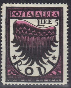 Stamp: Rodi - Symbolical of Flight II Issue (Aegean Islands(Air Post ...