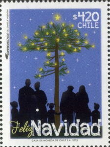 Stamp: Christmas 2022 (ChileSn:CL 1694,Yt:CL 2192,Col:CL 2022.12.00-03