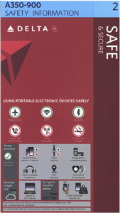 Safety Card: A350-900 (Delta Air Lines, United States of AmericaCol:DAL ...