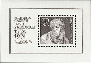 Stamp: Painter C. D. Friedrich (Germany, Democratic Republic (DDR ...