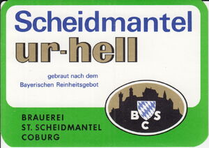 Drink Label: Scheidemantel Ur-Hell (Privatbrauerei Scheidmantel ...
