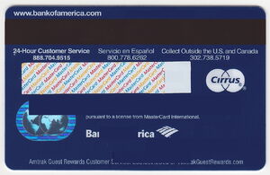 Bank Card: Amtrak Guest Rewards (Bank of America, United States of ...