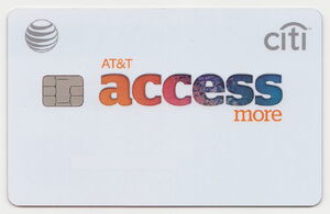 Bank Card: Citi AT&T Access More (Citibank, United States of AmericaCol ...