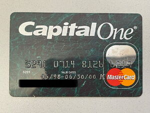 Bank Card: Capital One Mastercard 529107 06/98 (Capital One, United ...