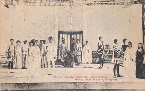 Postcard: Amateur Theatricals - Normal School of Manila, Island of ...