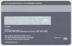 Bank Card: US Bank Cash 365 (US Bank, United States of AmericaCol:US-AE ...