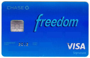 Bank Card: Chase Freedom (Chase, United States of AmericaCol:US-VI-1020