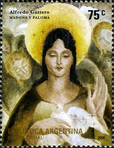 Марка: Christmas 2006. Paintings by Alfredo Guttero (Аргентина ...