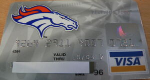 Bank Card: Denver Broncos (MBNA America Bank, United States of ...
