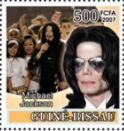 Stamp: Pop star Michael Jackson (Guinea-Bissau(Michael Jackson, 50th ...