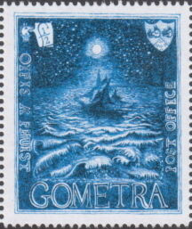 Stamp: Ship (United Kingdom: Private Post Offices(Gometra) Col:UK-GOM ...