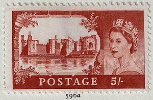 Stamp: Caernarvon Castle B.W. (United Kingdom of Great Britain ...