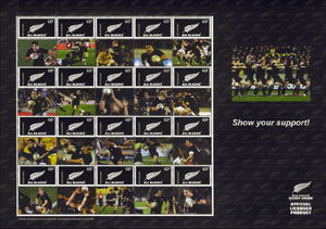 Stamp: Silver Fern (All Blacks emblem) (New Zealand(All Blacks Rugby ...