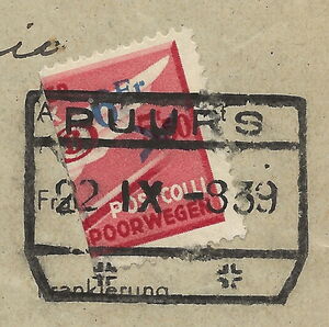 Stamp: Railway Stamp: Winged Wheel with Surcharge (Belgium(Parcel Post ...