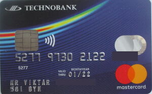 Bank Card: Technobank (Technobank, BelarusCol:BY-MC-0141.03