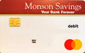 Bank Card: Monson Savings Bank Debit (Monson Savings Bank, United ...