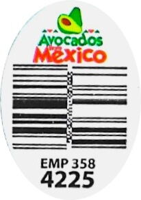 Fruit Sticker: Avocados from Mexico #4225 Emp 358 (MexicoCol:MX-FR-00392