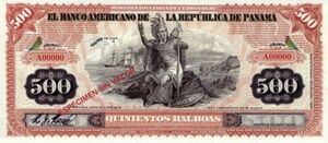 Banknote: 500 Balboas (Fantasy Issues(Panama)