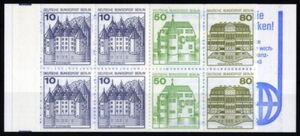 Stamp: 3 DM Stamp Booklet (Berlin(Strongholds and Castles) Mi:DE-BE ...