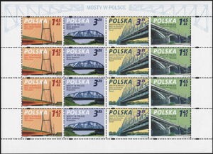 Stamp: Polish Bridges (PolandPol:PL 4223-4226ark