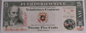 Banknote: 25 Centavos (Fantasy Issues(Puerto Rico)