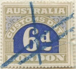Stamp: Customs Duty - London (Australia: Revenue Stamps(Customs Duty ...