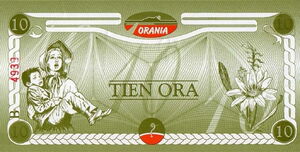 Banknote: 10 Ora (South Africa(Orania Issue) Col:OR-2008-10-1
