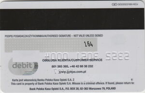 Bank Card: Mastercard (Bank Polska Kasa Opieki SA/Bank Pekao SA ...