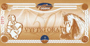 Billete de Banco: 50 Rand (Sudáfrica(Orania Issue) Col:OR-2008-50-1