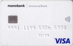 Bank Card: VISA Classic (Universal Bank, UkraineCol:UA-VI-0795.02