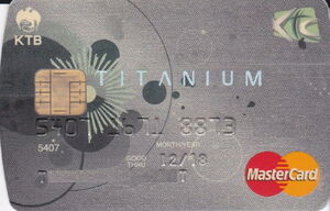 Bank Card: Mastercard Titanium (Krung Thai Bank, ThailandCol:TH-MC-0074