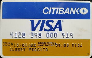 Bank Card: Visa (Citicorp Services Inc., United States of AmericaCol:US ...