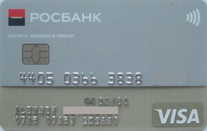 Bank Card: Rosbank Visa Transparent Gray (Rosbank, RussiaCol:RU-VI-1698.03