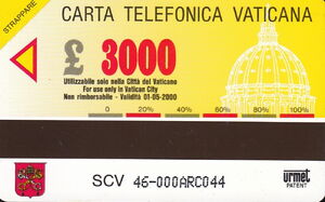 Telefonkort: Milionesima Carta Telefonica (ARC) (Test, Proof, Sample ...