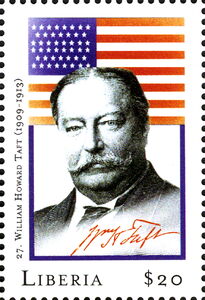 Stamp: William Howard Taft (Liberia(Presidents of the United States) Mi ...