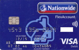 Bank Card: Nationwide Flex Account (Nationwide, United Kingdom of Great ...