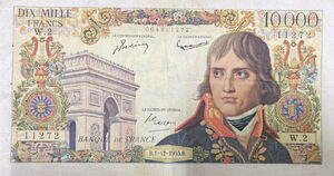 Banknote: 10,000 Francs (France(1953-1958 Issue) Wor:P-136a.1