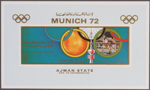 Stamp: Boxing, Half-Middleweight (Ajman(Summer Olympic Games 1972 ...